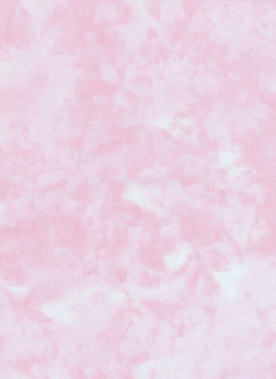 Peachy Pink Tye Dye Flannel Cotton Fabric 1 Yard Last