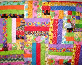 Baby quilt,Baby boy or girl quilt, Patchwork Crib scrap quilt,Lap quilt ...