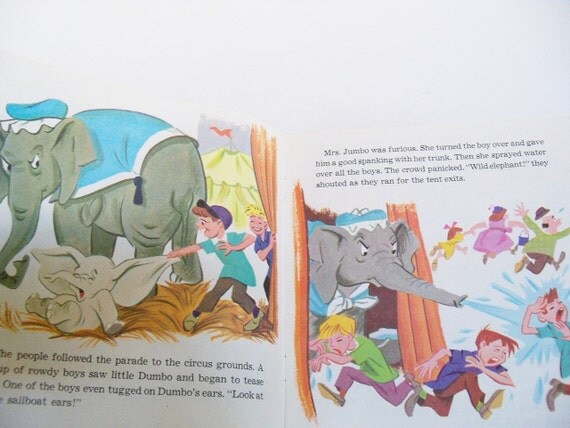 Dumbo Walt Disney Read Along Vintage Book No 3 DC 1977