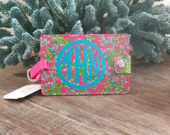 Lilly Pulitzer See You Later Monogrammed Alligator Personalized Luggage Tag