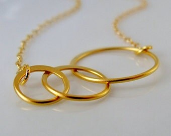 Popular items for 3 ring necklace on Etsy