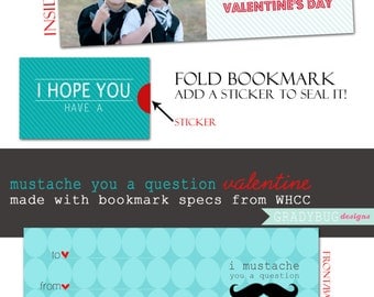 Mustaches bookmarks | Etsy