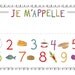 Kids French Number and Food Chart Placemat