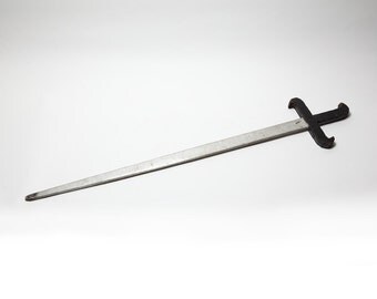 Vintage Wooden Costume Toy Sword (Silver Black) Halloween Game of Thrones