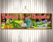 Unique camper sign related items | Etsy