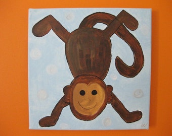Popular items for monkey painting on Etsy