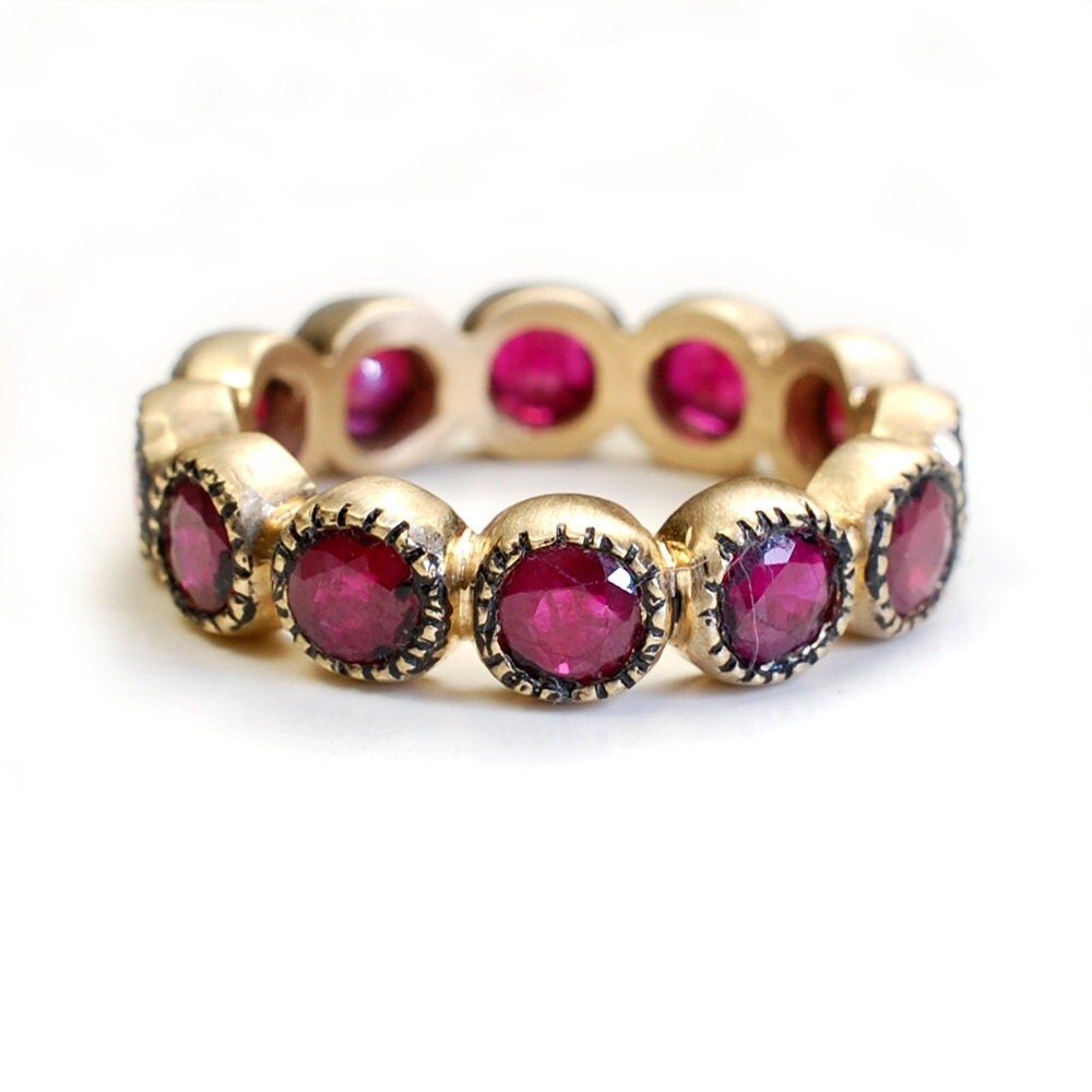 Wedding Band Eternity Band Ruby Ring Ruby Eternity Band