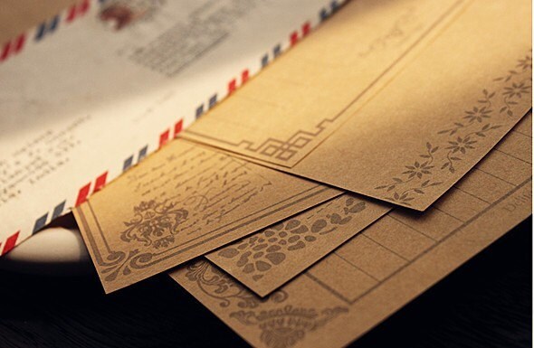 8 Sheets Kraft Paper Letter Writing Paper by JolinTsai on Etsy