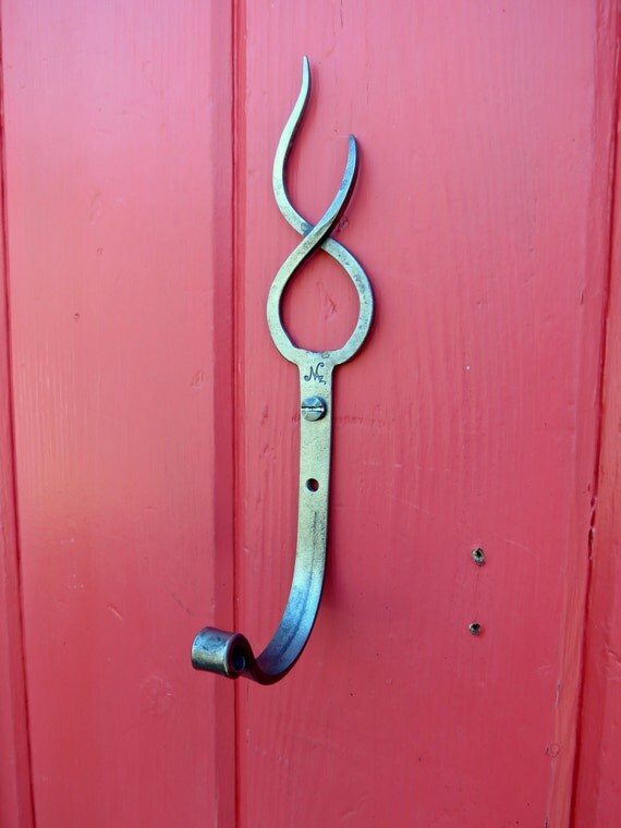 FIRE HOOK Hand Forged and signed by Blacksmith Naz