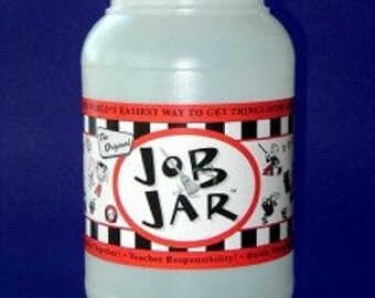 The Job Jar Household Chore System Entire Contents and Wide Mouth Job Jar