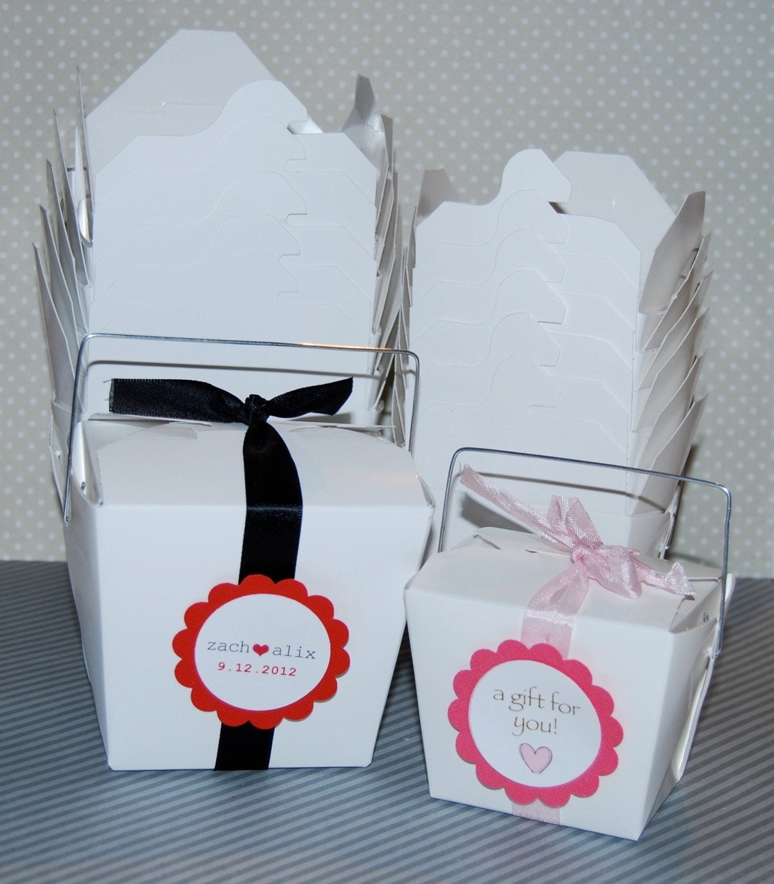 10 Take Out Boxes Party Box White Pint Size 16 Oz Medium