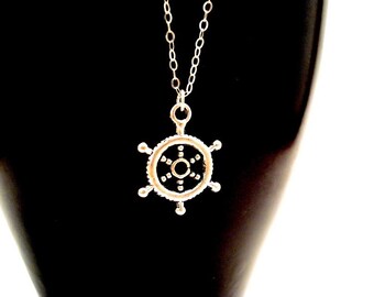 Popular items for ship wheel necklace on Etsy