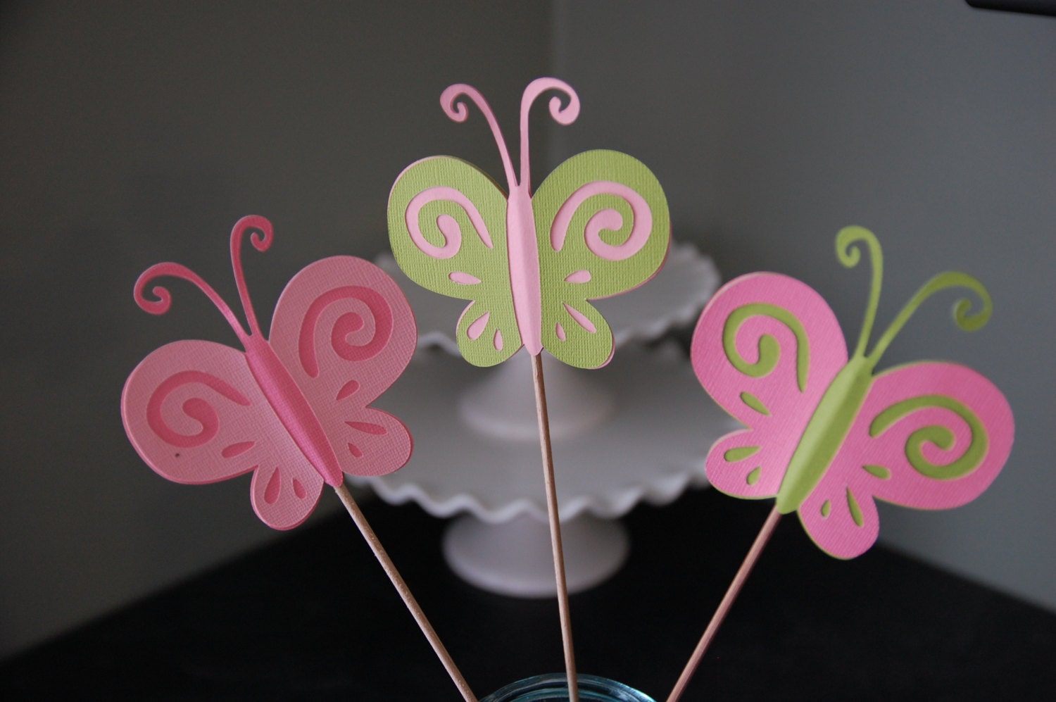 Butterfly Centerpieces 9 Pieces First Birthday by GiggleBees