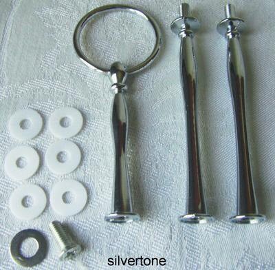 3 Tier Tidbit Tray Handle replacement tiered HARDWARE Silver