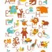 FRENCH Alphabet Poster with animals from A to Z BIG by pukaca