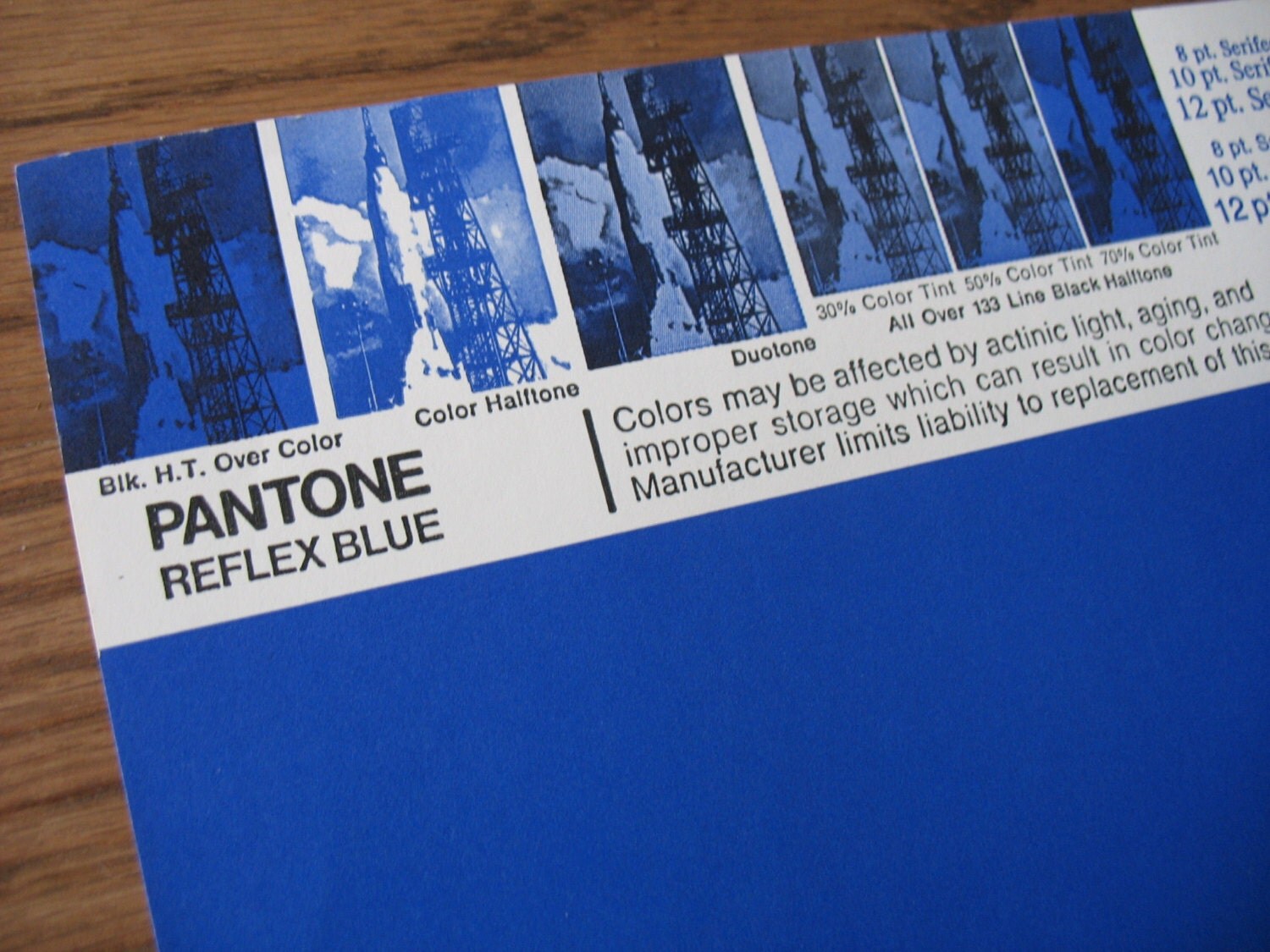 RESERVED For A Vintage Pantone Poster Reflex Blue reserved-for-a-vintage-pantone-poster-reflex-blue