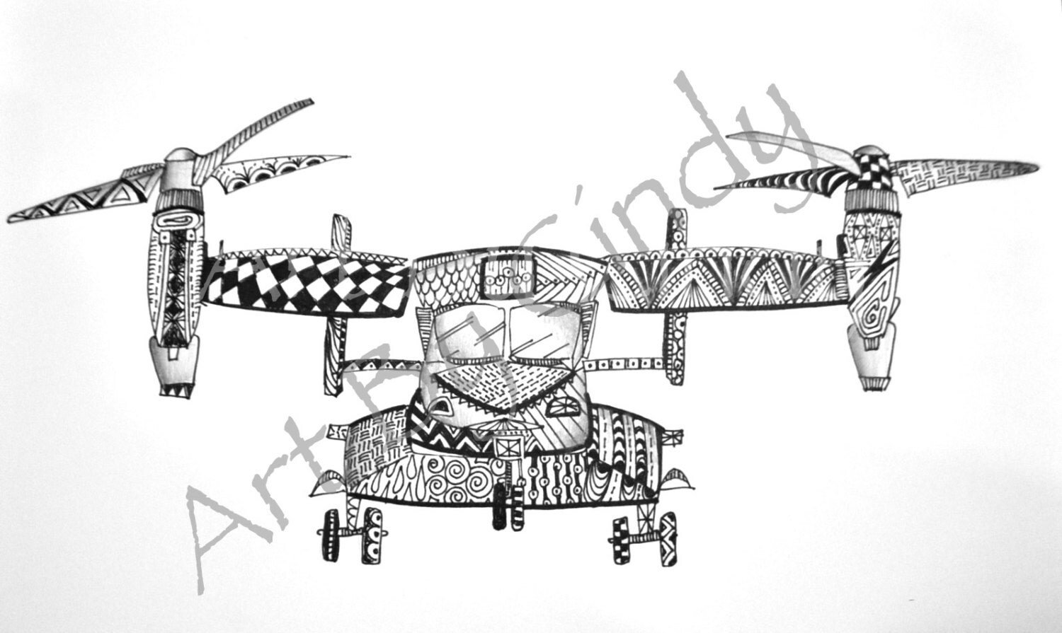 V-22 Osprey Front view