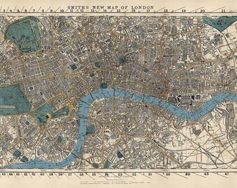 Popular items for map of london on Etsy