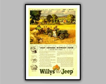 Popular items for jeep posters on Etsy