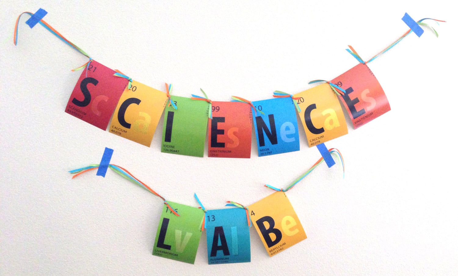 Science Lab Banner 8 x 10 PRINTED