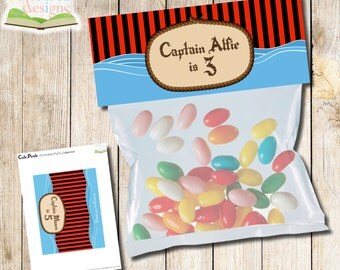 Printable CUTE PIRATE Bag Topper - Little Pirate Collection - Lolly Bag ...