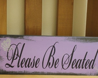 Popular items for please be seated on Etsy