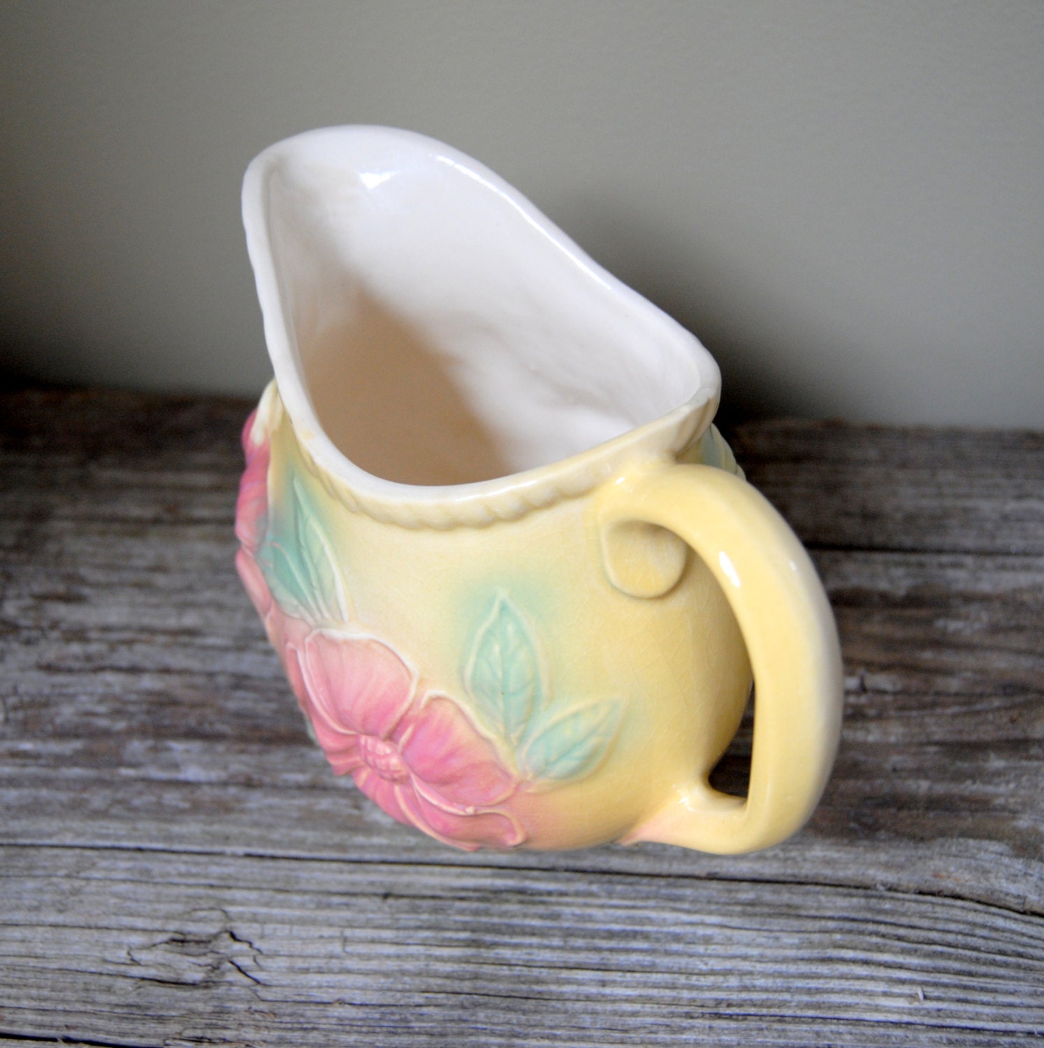 Yellow 1950's Vintage Hull Art Pottery Sunglow Pattern
