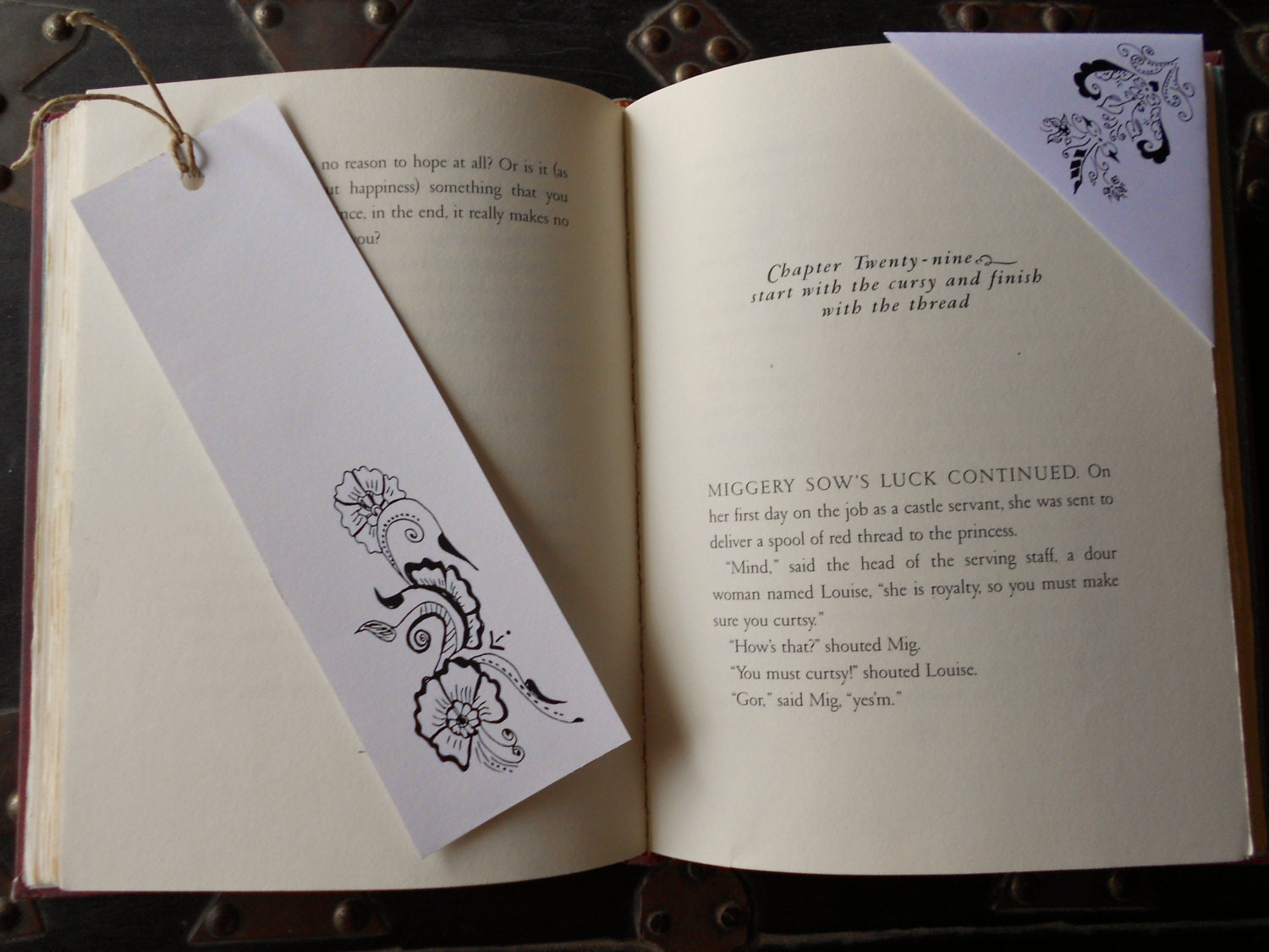 Printable bookmarks with hand-drawn henna by HennaHennaHennna