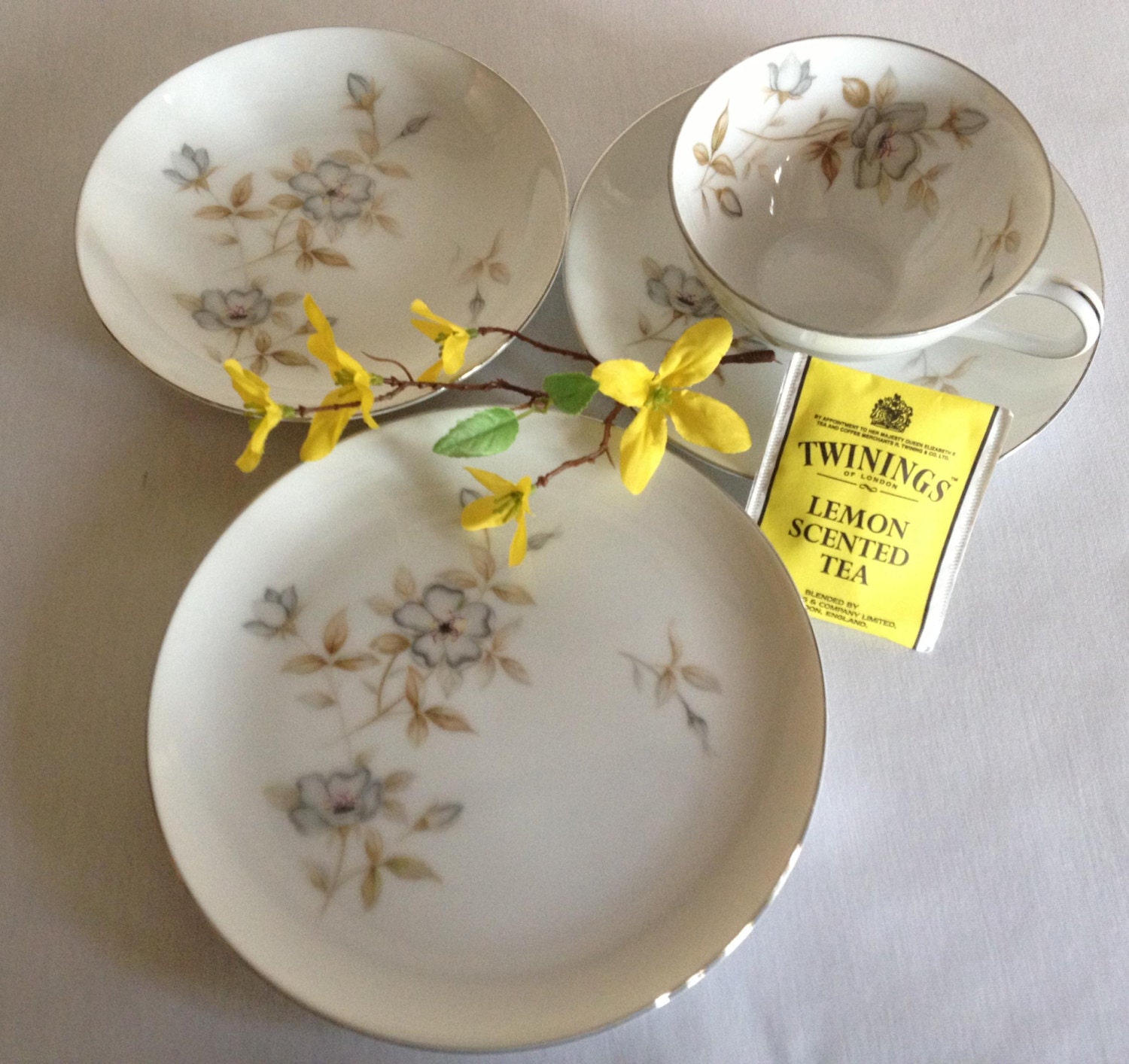 Mid Century Yamaka Fine China “Maytime” Pattern – Tea Setting ...