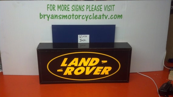 land rover lighted sign 23x11