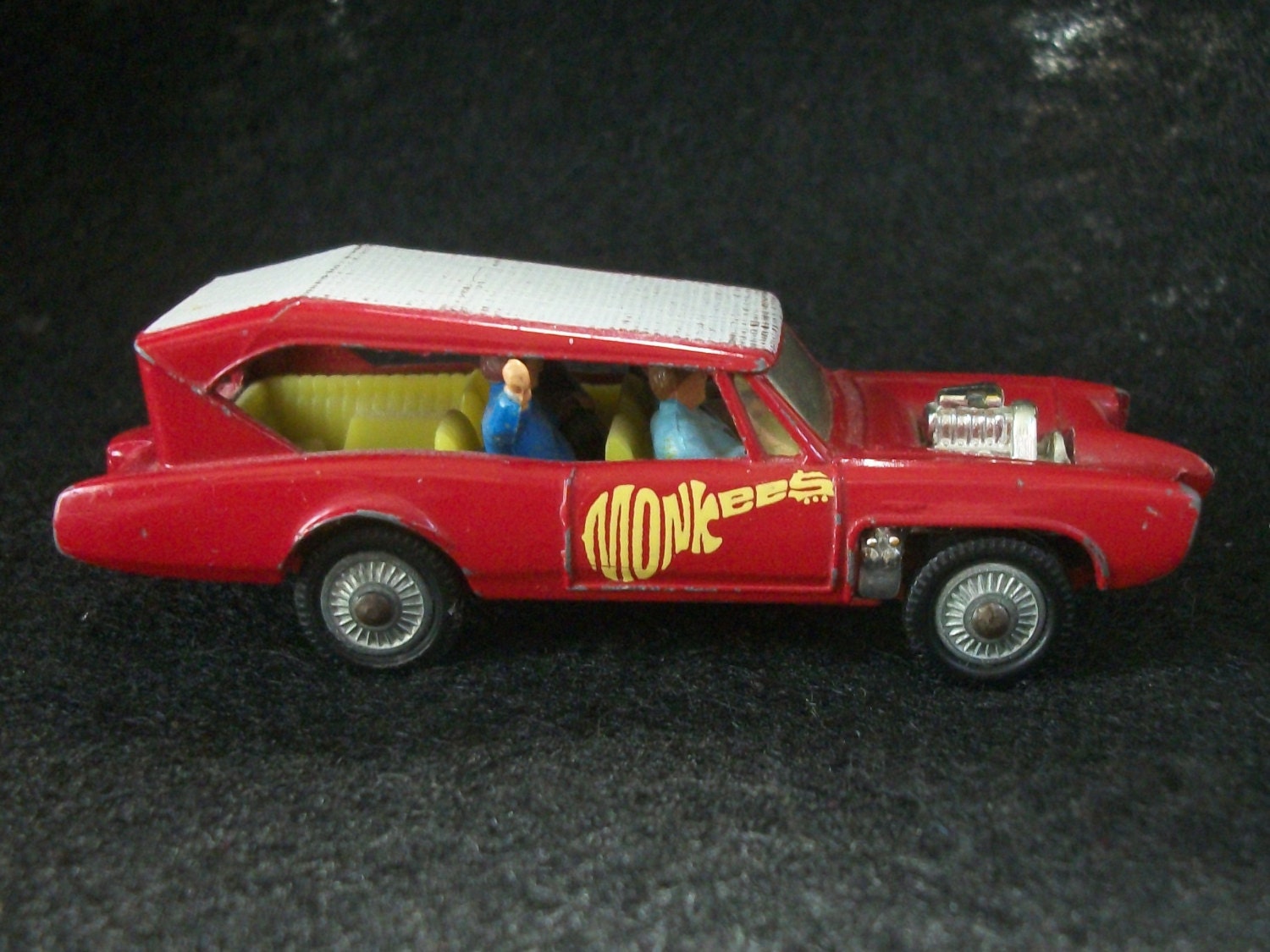 Vintage 1960s Monkeemobile Diecast Toy Car Corgi Husky