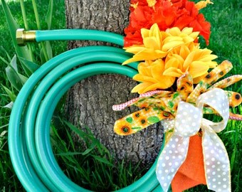 Garden hose wreath | Etsy