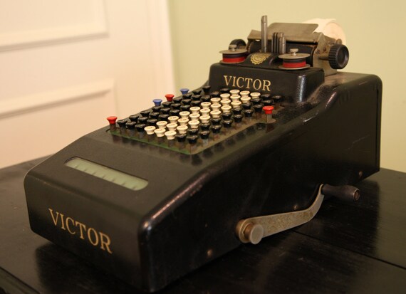 Antique Early 1900s Victor Adding Machine by FunkyMonkeyHoarding