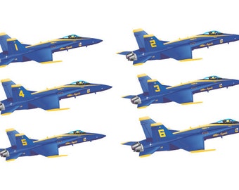 Blue angels decal | Etsy
