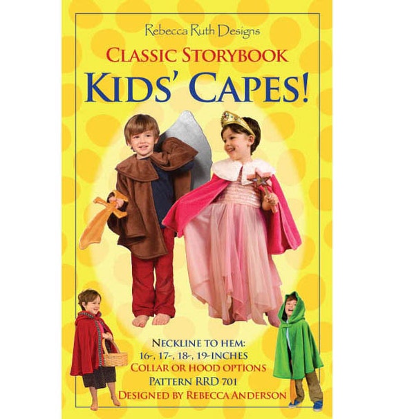Classic Storybook Kids Capes Sewing Pattern