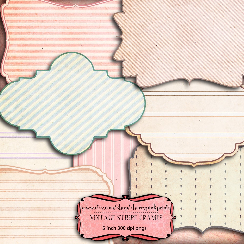 Digital frames stripe png clipart scrapbook frame clip art