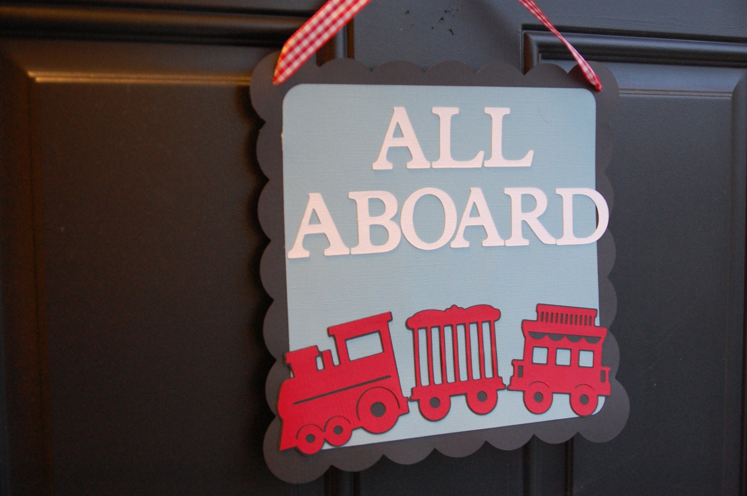 Train Door Sign All Aboard Train Party Train Party