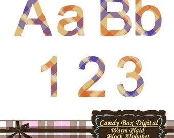 Popular items for plaid font on Etsy