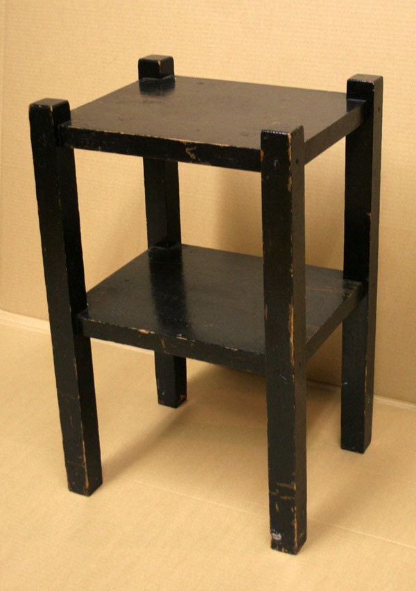 Black Distressed Primitive Style Shelf Stand – Haute Juice