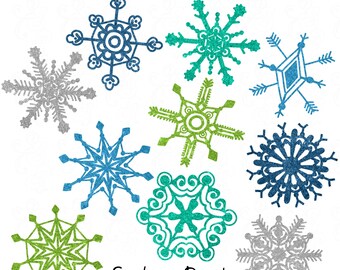 Popular items for snowflake clip on Etsy