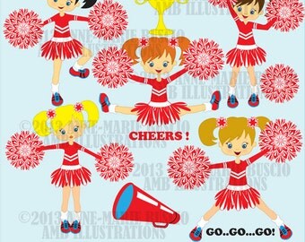 Popular items for red cheerleader on Etsy
