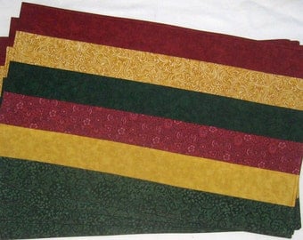 Red yellow placemats | Etsy