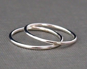 Simple silver ring | Etsy