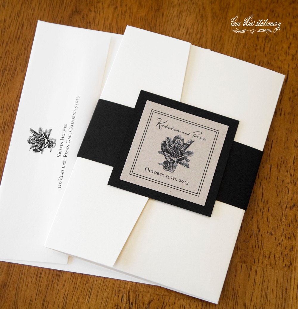 DIY Vintage Artichoke, Spinach and Broccoli Pocket Folder Wedding ...