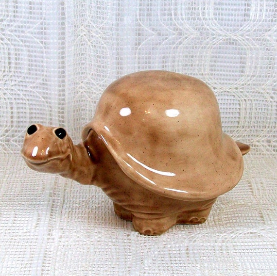 Handmade Ceramic Turtle Treasure Box