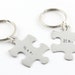 Mr. and Mrs. Puzzle Pieces Keychains Bridal Shower Gift