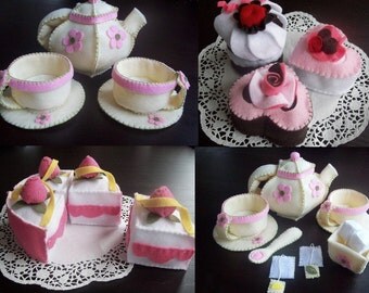 Felt tea set | Etsy