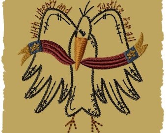 Primitive Machine Embroidery Design-Moonlite by PrimitiveKeepers