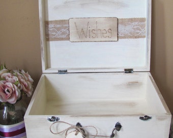 Popular items for wedding wish box on Etsy