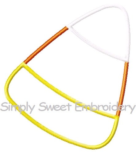 Candy Corn Machine Embroidery Applique by SimplySweetEmbroider
